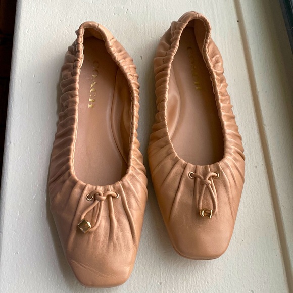 Coach | Shoes | Eleanor Flat Coach New Nude Pink Only Use | Poshmark
